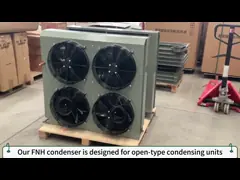 China 1/2 HP Motor Power 10 Fins Per Inch Fin Spacing Air Cooled Fnh Refrigeration Condenser for Cold Storage in Freezer Room Cooling Performance for sale