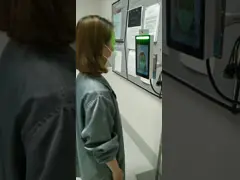 8-Inch Wall-Mounted Face Recognition Attendance System in a Manufacturing Plant