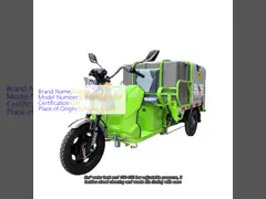 Sanitation three-wheeled high-pressure washing truck