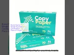 Papel de copia de 80 gramos A4 para oficina con absorción de tinta perfecta