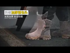 Security Work Boots Unisex Suede Safety Boots Beef Tendon Sole Welder's Boots Anti-proof Work Shoes