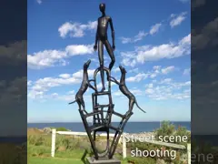 6M High Cast Bronze Figurines Outdoor Decor Modern Art Statues