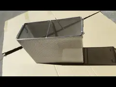 Stainless steel perforated mesh filter bakset