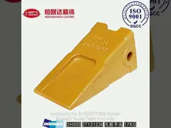 DH500 27131236 DOOSAN Excavator Bucket Teeth Optimized Tooth Shape Structure