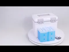 China Locking Mechanism Buckle Hard Cooler Box for Safety Cold Chain Transportation for sale