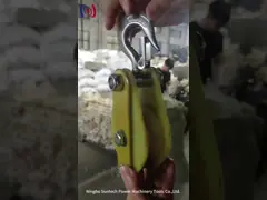 China Insulated Hoisting Tackle Epoxy Resin Plate Nylon Sheave Rope Hoist Block And Tackle for sale