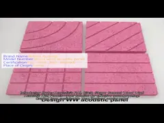 China School Classroom RAL Circle Shape Cement Wood Wool Acoustic Wall Panels Soundproofing Board for sale