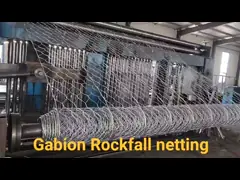 China Galvanized Iron Wire Rockfall Netting Combination Of Geotextile Gabion Wire Mesh Erosion Control Geo Mat for sale