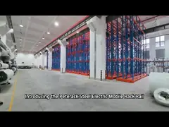 China Steel Electric Mobile Racking 500kg/level-2000kg/level Automated Warehouse Racking System for sale