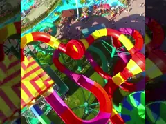 China Water Park Aqua Park Space Bowl Water Slide With 6-10mm Thickness In RAL Colors for sale