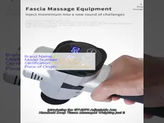 Adjustable Arm Handheld Deep Tissue Massager 5 Speed Levels 2.2Lbs