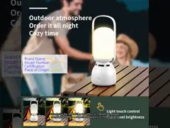 China 70Hz - 18KHz Bluetooth Speaker Camping Light 5V Outdoor Bluetooth Speaker Light for sale