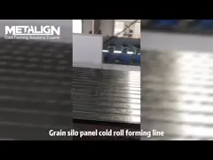 Hydraulic Punching  Grain Silo Panel Roll Forming Machine Custom Bending
