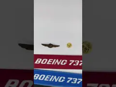 Unboxing Boeing 737 Keychain Set: Embroidered Key Tags + Black Lanyard + Pin