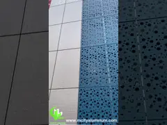 China Perforated metal wall cladding decorative aluminium panels for glass wall concrete wall for sale