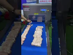 CNC 2-roll slicer Meat cutting machine