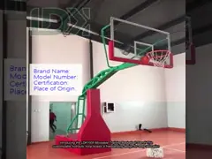 Moveable Traning Basketball Stand Customized Logo Hydraulic Basketball Hoop