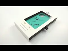 China Custom Sliding Drawer Electronic Packaging Box Pvc Window Phone Case Packaging Box for sale