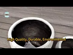 Customized Fiber Clay Planter Modern and Weather-Resistant for Gardens