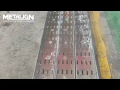 China METALIGN Cable Tray Roll Forming Machine With Sheet Fed Entry Adjustable Width for sale