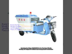 Four barrels of community property garbage cans transfer electric cleaning car strong power