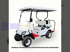 China 4 Seats Electric Golf Cart Airport Passenger Shuttle Hotel Tourist for sale