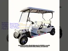 Electric sightseeing car four-wheel golf cart scenic tourist sales office factory property hotel shuttle car