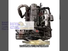 I-SUZU 4JG2 Diesel Used Car Engine Replacement 170NM Torque 1992-2002
