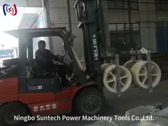 China Aluminium Sheave 60KN Large Diameter Rope Pulley Universal Stringing Block Rubber Lined for sale