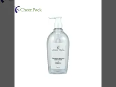 Cina Bottiglie di pompa di plastica PET di lusso da 300 ml Bianco trasparente Nero per shampoo Conditioner Lozione per la pulizia del viso Imballaggio in vendita