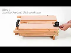 China Holds Canvas Wood Portable Adjustable Art Painting Easel French Style With Palette for sale