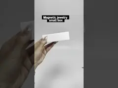 Small jewelry box with a magnetic flip cover