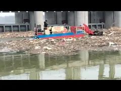 Το πλοίο συλλογής σκουπιδιών Yongsheng λειτουργεί #μηχανή συλλογής σκουπιδιών #καθαρισμός σκουπιδιών στο ποτάμι