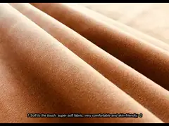 China 240GSM Soft Olive Yellow Velvet Material 100% Polyester for Home Textile for sale