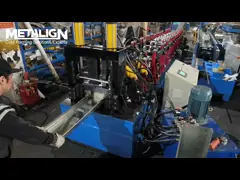 1.5-3mm Efficient hydraulic post punch CZ purlin roll forming machine