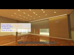 2/2/0.5mm Auditorium Amercia Oak Veneer Microperforated Wall Acoustic Sound Absorbing Panels