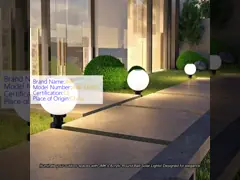 China Acrylic Round Ball Solar Lights 67LM Solar Gate Post Light White for sale