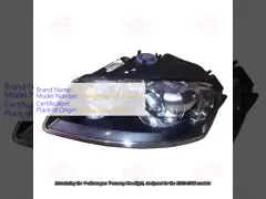 V-olkswagen T-ouareg Headlight  2002-2006 with H7 Bulb and 5000K Color Temperature used