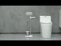 bathroom toilet paper holder and toilet brush set