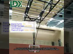 China New Design Tempered Glass Basketball Board Ceiling Mounting Basketball Hoop for sale