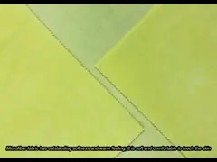 China 210GSM 100% Polyester Microfiber Velvet Fabric 160cm Width Cream Color for Accessories and Clothing for sale