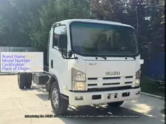 China USED ISUZU chassis 2-axle Light-Duty truck Pickup truck construction truck for sale
