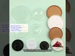 Durable, Leak-Proof Plastic Lids  for Hot and Cold Beverages