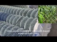 China 8 Gauge Galvanized Diamond Chain Link Fence Manual Operated Iron for sale