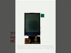 TFT LCD Module Display 2 polegadas Luz solar legível 240x320 SPI MCU Interface