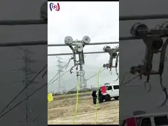 Hook Ground 4.5KG Conductor Stringing Blocks Cable Pulling Pulley For Conductor