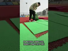Weather Resistant Basketball Court Flooring Tiles Multi Sport Interlocking Tiles CE RoSH