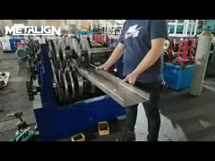 Pre punch and cut C purlin roll forming machine without post cutting