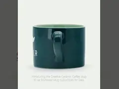 China Creative Ceramic Coffee Mug 10 Oz Stoneware Mug Customized For Dad for sale