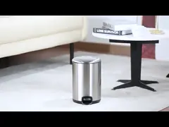 thin bow lid stainless steel trash can step trash bin